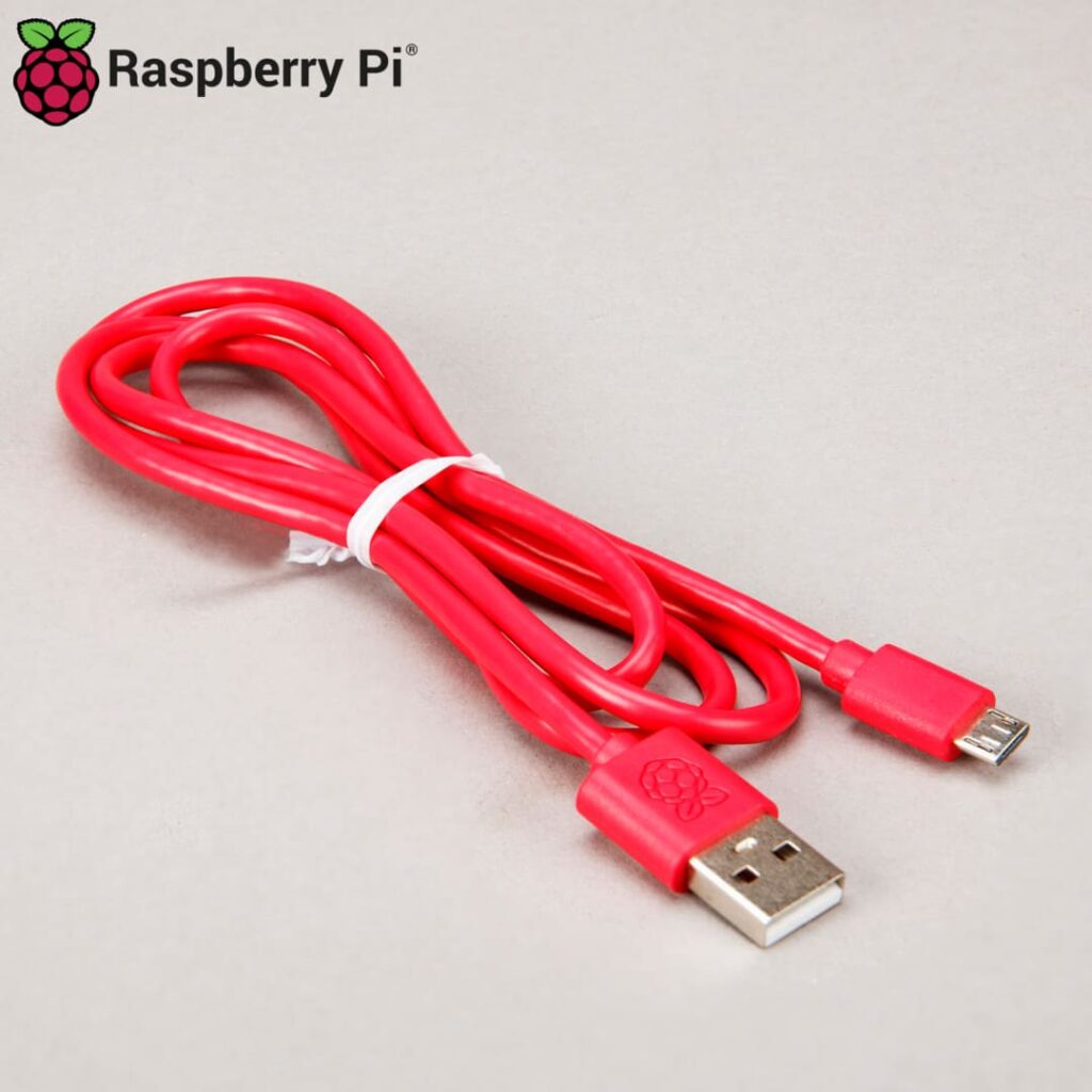 Cable USB a micro USB Raspberry Pi (1m) - The Pi Box