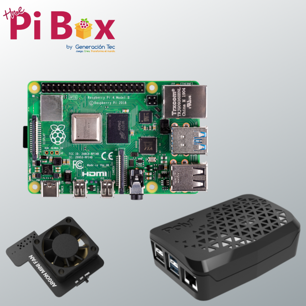 Combo Raspberry Pi 4B + Case Argon - The Pi Box
