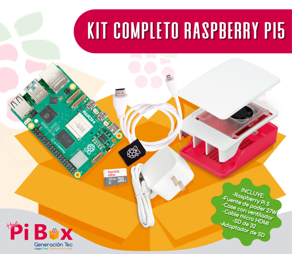 Raspberry Pi 5 - Kit todo oficial - The Pi Box