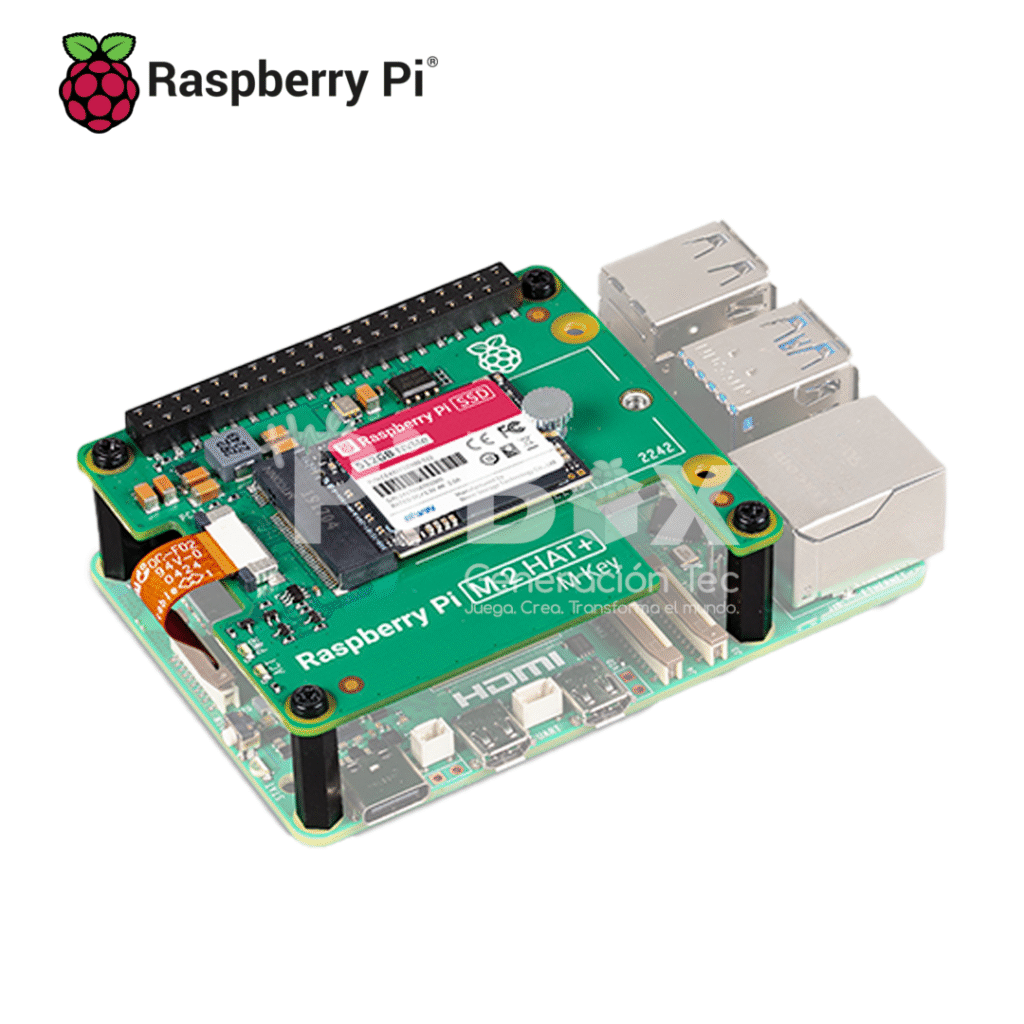 Combo Raspberry Pi SSD – 512 GB + M.2 HAT+ - The Pi Box